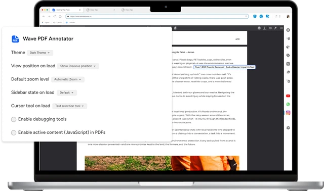 PDF Annotation Tool – Free & Easy PDF Markup | Wave Browser